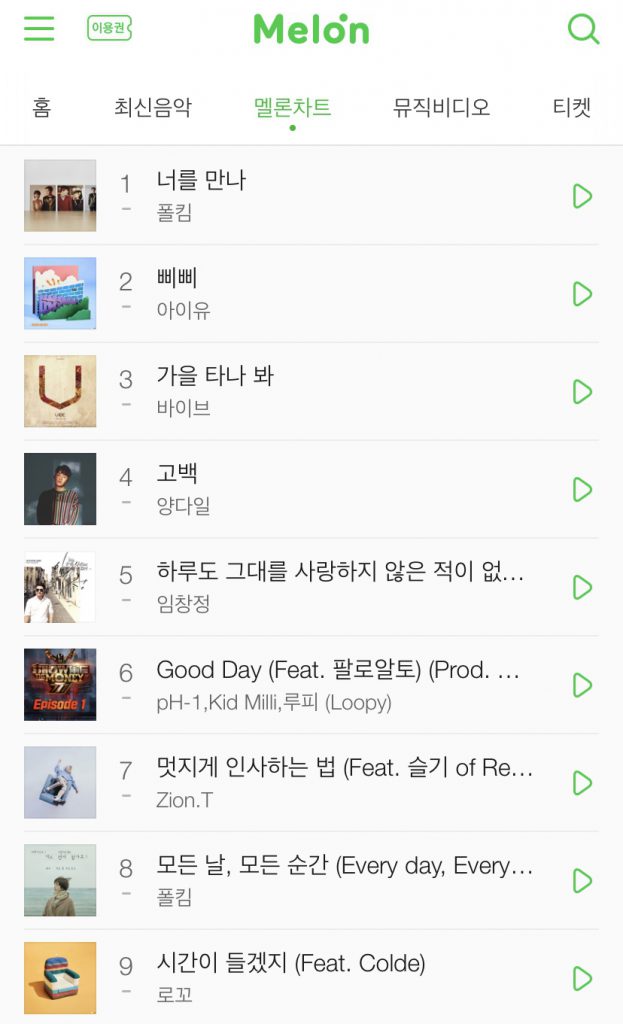 73的Melon音源チャート – 73note